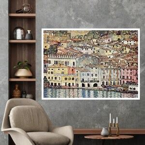 Gustav Klimt s Malcesine Am Gardasee 1913 Painting Wall Art Décor Famous Paintings wall Art