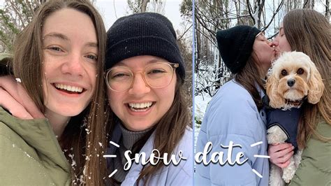 Cute Lesbian Snow Date Youtube