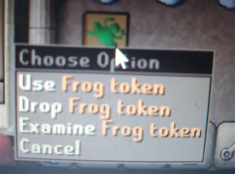 First Frog Token🙂 R 2007scape
