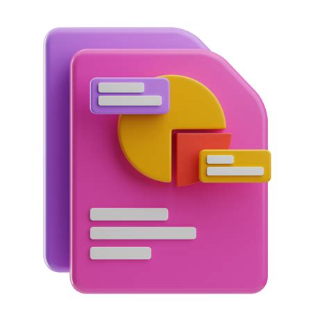 Team Work Object Business Report 3d Illustration 35898712 Png