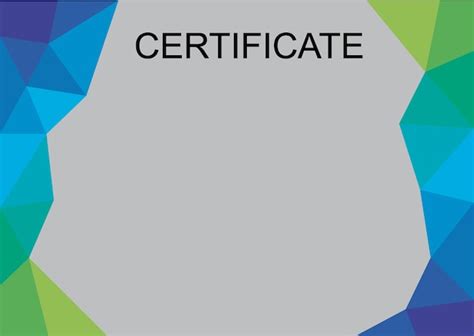 Premium Vector Design Template Certificate Blank Space