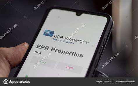 Trading Page Epr Properties Stock Exchange Shareholder Analyzing Epr Epr Stock Editorial Photo