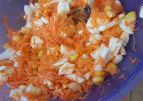 Ensalada De Zanahorias Huevo Duro Y Choclo Receta De Susana Muzio Cookpad