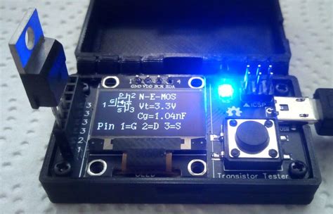 Circuit Transistor Tester Mini Smd Atmega 328 Xtronic