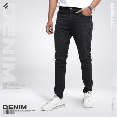Mens Denim Jeans Black At Best Price Fabrilife