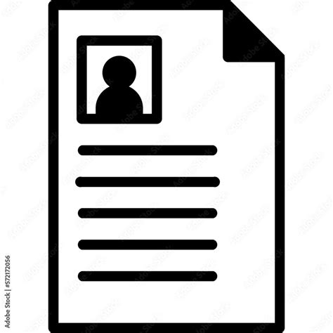 Biodata Vector Icon Easily Modify Stock Vector Adobe Stock