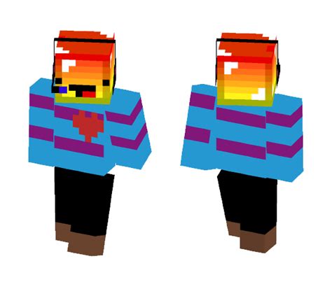 Install Rainbowtale Frisk Skin For Free Superminecraftskins