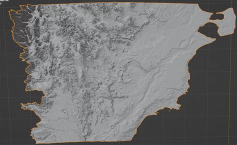 Archivo Stl Mapa Topográfico De Chubut・plan De Impresión En 3d Para