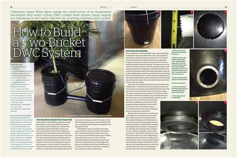 How To Build A Two Bucket Dwc System High Times March 2014