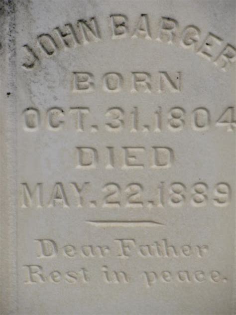 John Wesley Barger 1804 1889 Memorial Find A Grave