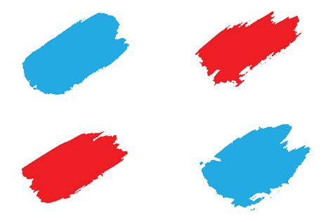 Colorful Grungy Paint Brush Dirty Brush Effect Rusty Paint Brush