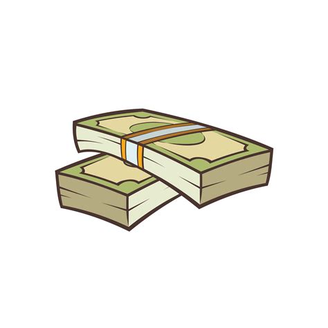 Stack Money Cartoon Art Isolated 42878930 Vector Art At Vecteezy