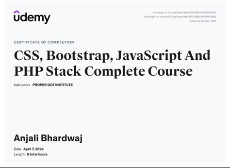 anjali bhardwaj on linkedin webdevelopment udemy