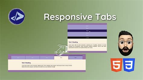 Responsive Tabs Customized Dev Responsive Tabs Using Html And Css Youtube