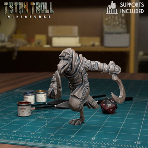 3d Printable Kenku Bundle Pre Supported By Tytantroll Miniatures