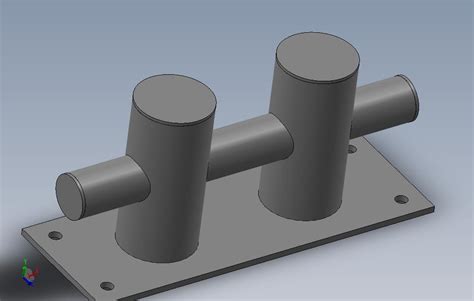 系船柱 SOLIDWORKS 2016 模型图纸免费下载 懒石网