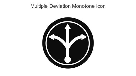 Multiple Deviation Monotone Icon In Powerpoint Pptx Png And Editable Eps Format Ppt Template