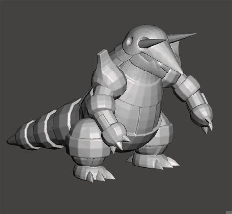 Stl File Lairon Aggron Mega Aggron Pokemon 🐉・3d Printing Template To