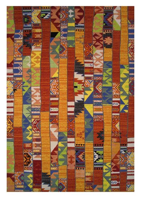 Botticelli Area Rug Multicolored With Various Patterns Azeri Rug