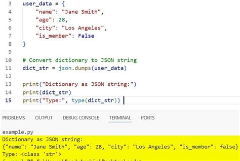 Convert A Dictionary To A String In Python