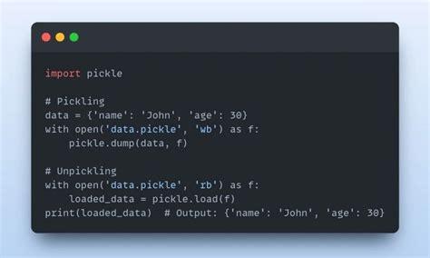 Mansi Srivastava On Linkedin Pickling Unpickling Python Pickle