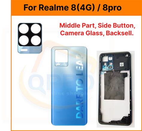 Realme 8 8 Pro 4g Full Body Housing With Camera Glass Lcd Frame Side
