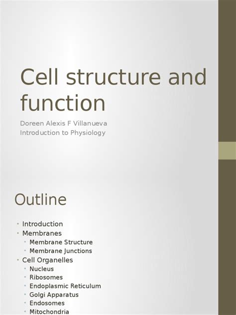 Pdf Cell Structure And Function Pptx Dokumen Tips
