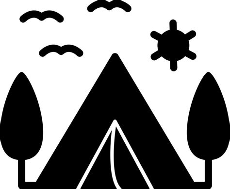 Campsite Vector Icon Design 16604880 Vector Art At Vecteezy