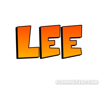 Lee Лого | Бесплатный инструмент для дизайна имени от Flaming Text