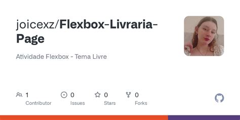Github Joicexzflexbox Livraria Page Atividade Flexbox Tema Livre