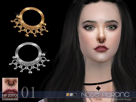 The Sims Resource S Club Ts4 WM Piercing Nose 201701