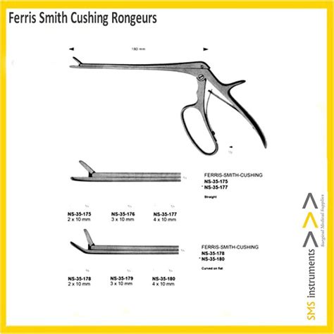 Ferris Smith Cushing Rongeurs Laminectomy Neurosurgery Instruments