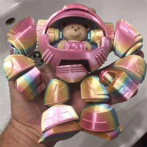 3d Printable Teddy Bot A Robot Piloted By An Adorable Teddy Bear