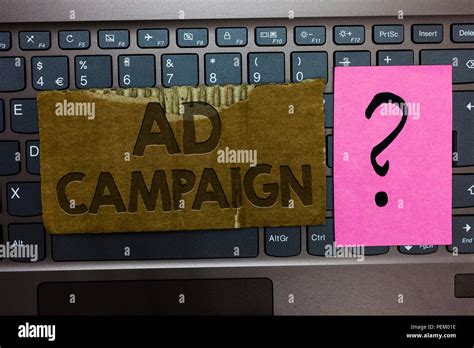 Word Writing Text Ad Campaign Business Concept For Promotion Of Specific Product Or Service