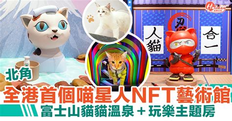 北角好去處｜全港首個喵星人nft藝術館 富士山貓貓溫泉＋玩樂主題房