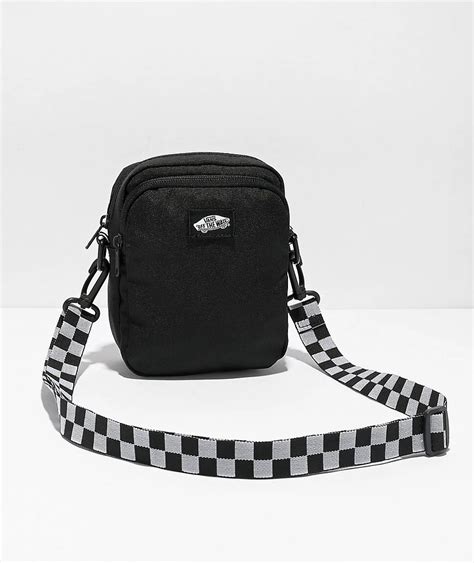 Vans Go Getter Black Checker Crossbody Bag Hamilton Place