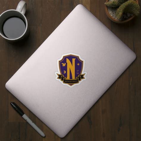 Nevermore Academy Crest Nevermore Sticker Teepublic