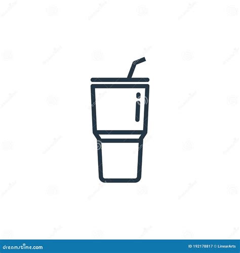 Linear Tumbler Icon From Football Outline Collection Thin Line Tumbler