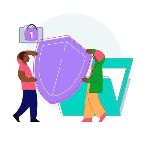 Premium Vector Data Protection Concept Illustration