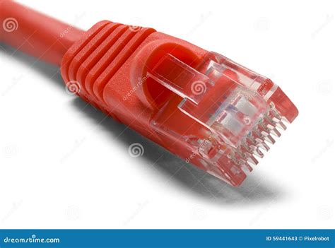 Red Ethernet Cable Stock Image Image Of Variation Speed 59441643
