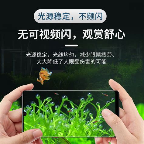 LED鱼缸灯水族箱led灯超亮增艳水草灯支架防溅水节能小型照明灯鱼 虎窝淘