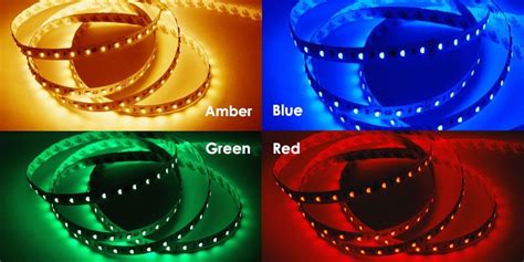 RGB A Amber LED Tape Light FA M M V RGBA HUEDA LED
