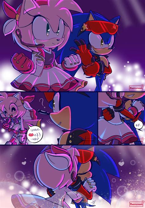 Pin By Paula On Sonamy Classic Modern Boom Sonic And Amy Sonic