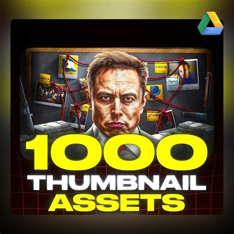 1000 Thumbnail Assets Pack Social Media Elements Digital Download Etsy