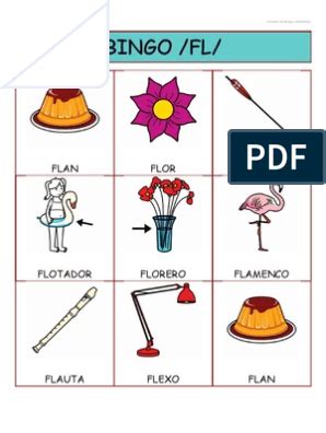 Loto Fonema F Tarjetas Conciencia Silabica Conciencia