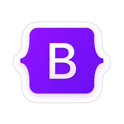 Bootstrap Logo Programming Sticker For Sale By Worknquote Stickers