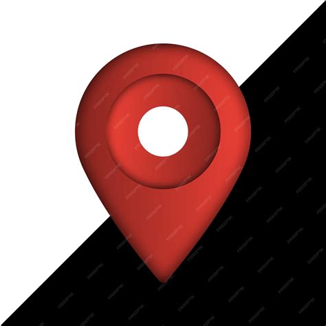Premium Vector Red Map Location Pointer Symbol Pin Point Icon