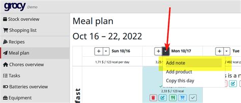 option to add meal to mealplan without picking from recpies · issue