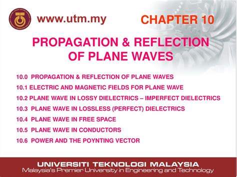Ppt Propagation And Reflection Of Plane Waves Powerpoint Presentation