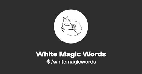 White Magic Words Instagram Linktree